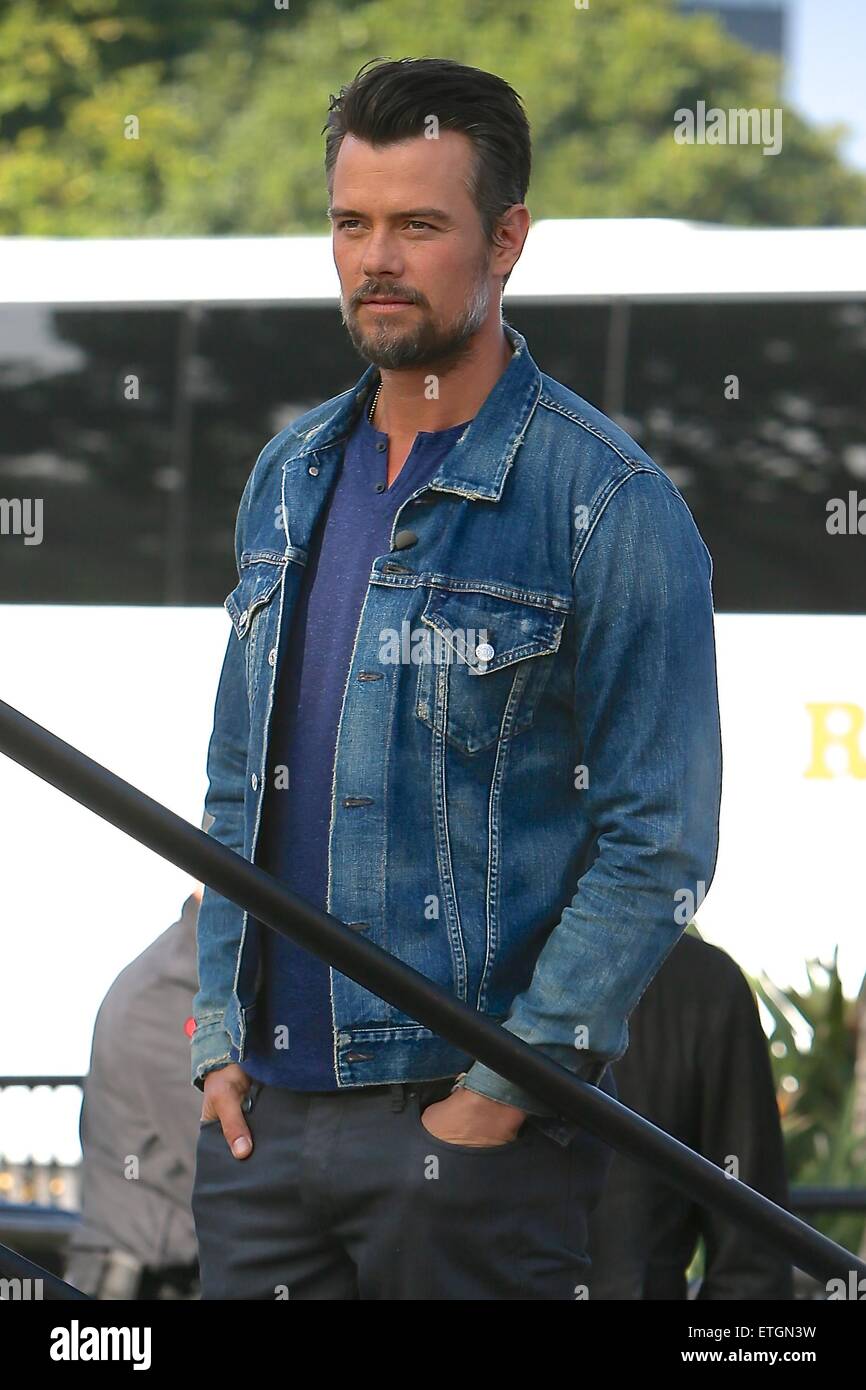 Josh Duhamel and Dean Winter seen at Universal Studios where they were ...
