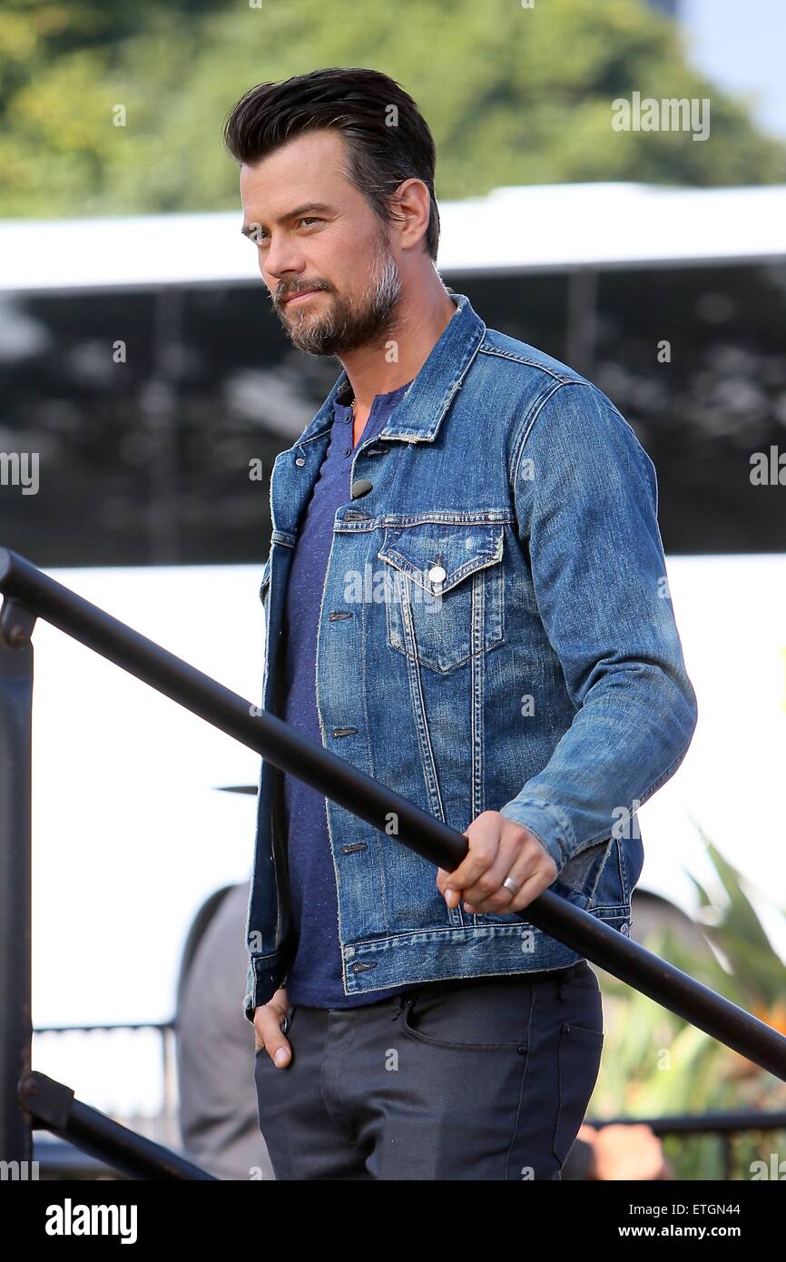 Josh Duhamel and Dean Winter seen at Universal Studios where they were ...