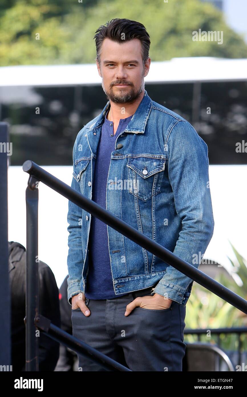 Josh Duhamel and Dean Winter seen at Universal Studios where they were ...