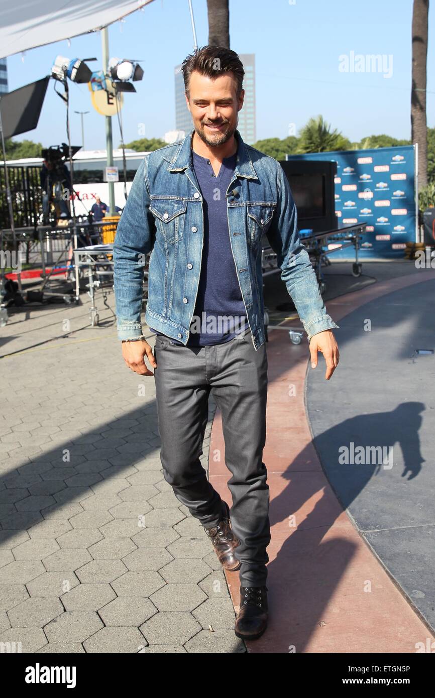 Josh Duhamel and Dean Winter seen at Universal Studios where they were ...