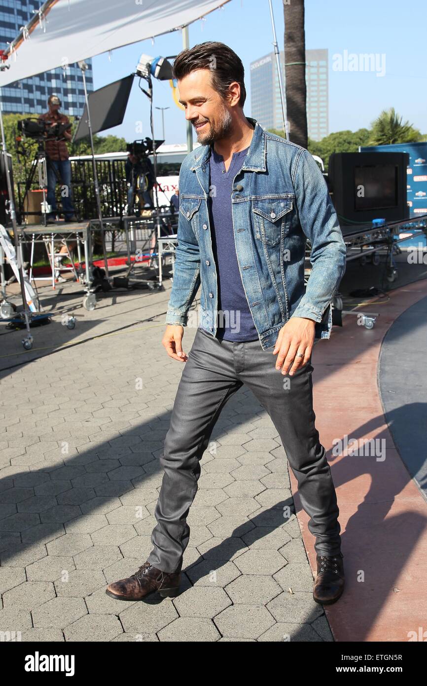 Josh Duhamel and Dean Winter seen at Universal Studios where they were ...