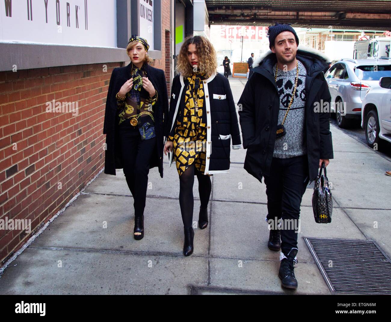 Mercedes-Benz New York Fashion Week - Jeremy Scott - Outside Arrivals ...