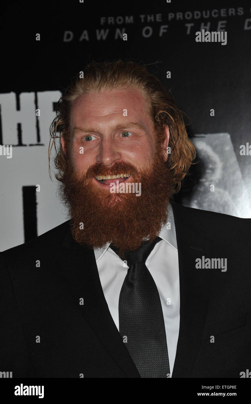 LOS ANGELES, CA - OCTOBER 10, 2011: Kristofer Hivju at the world ...