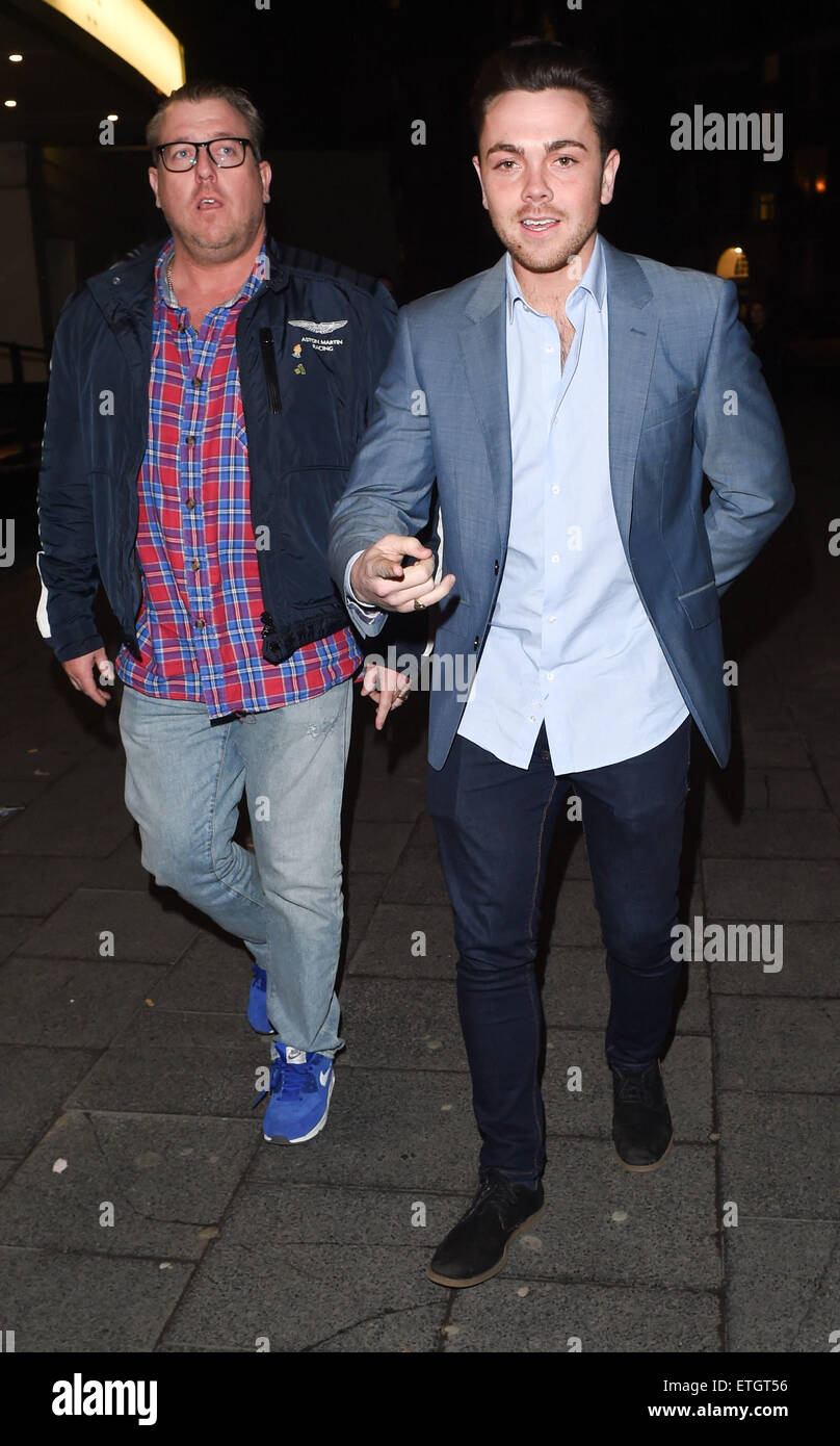 Celebrities leave Hammersmith Apollo after watching Sam Bailey perform ...