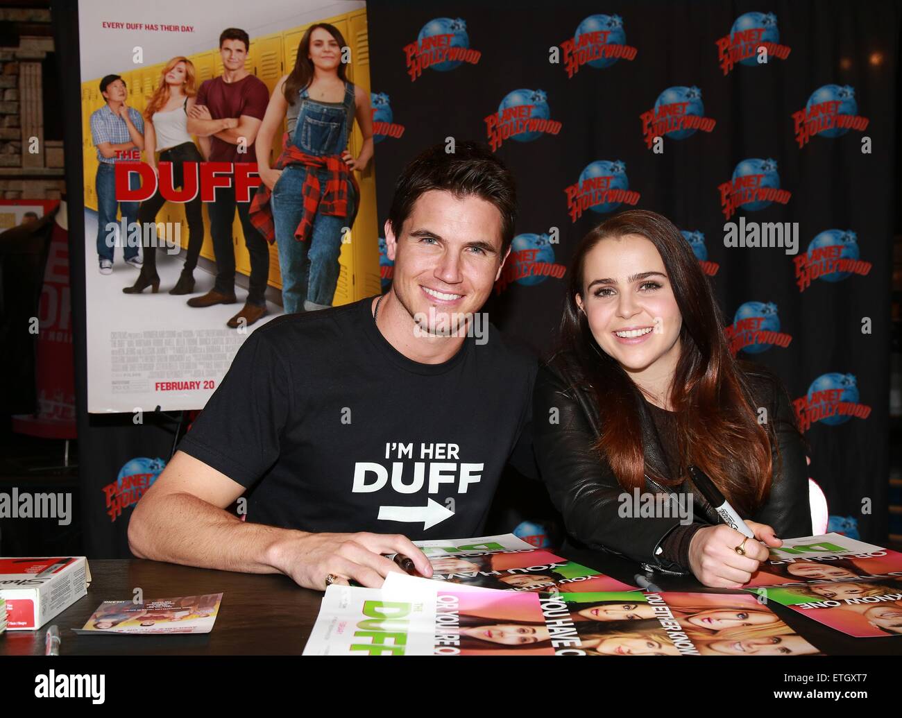 The stars of the film The DUFF make a personal appearance at Planet ...