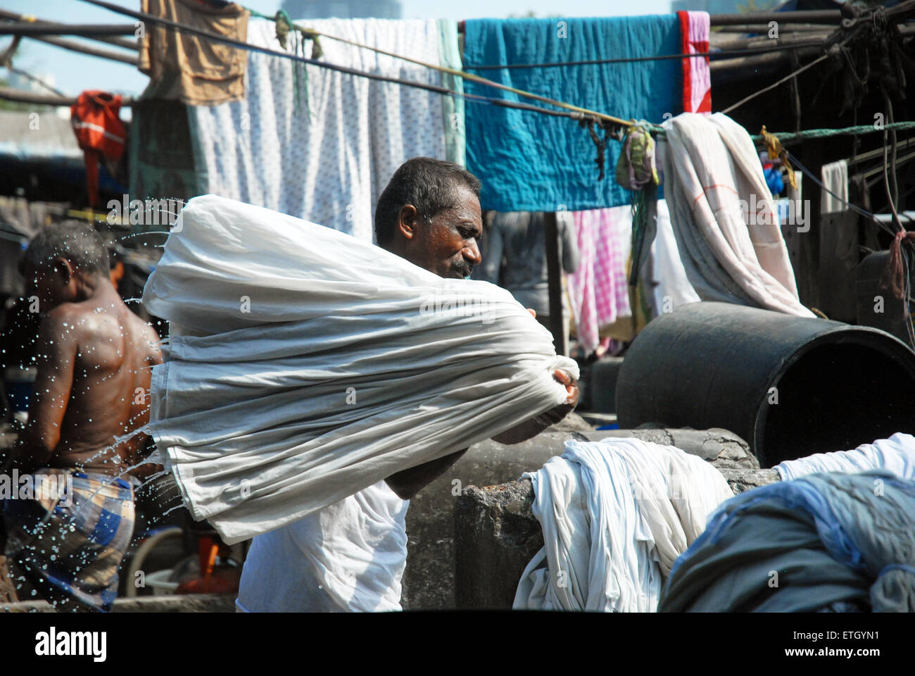 Dhobi ghats mumbai indians hi-res stock photography and images - Alamy
