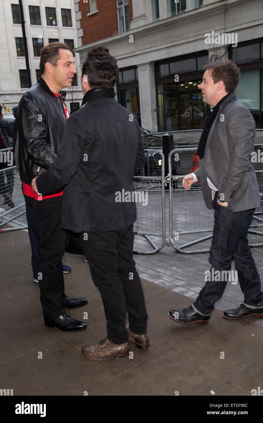 David Walliams, Anthony McPartlin and Declan Donnelly meet outside the ...