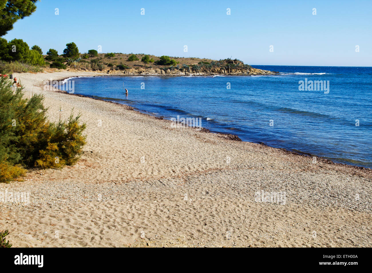 Cap de Ras beach, Llançà Stock Photo - Alamy