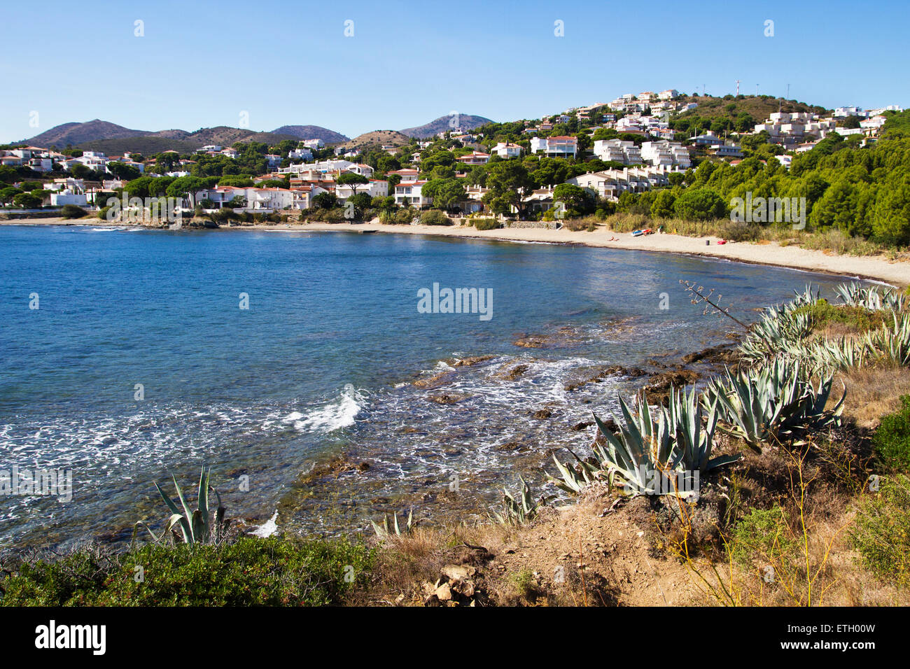 Cap de Ras beach, Llançà Stock Photo - Alamy