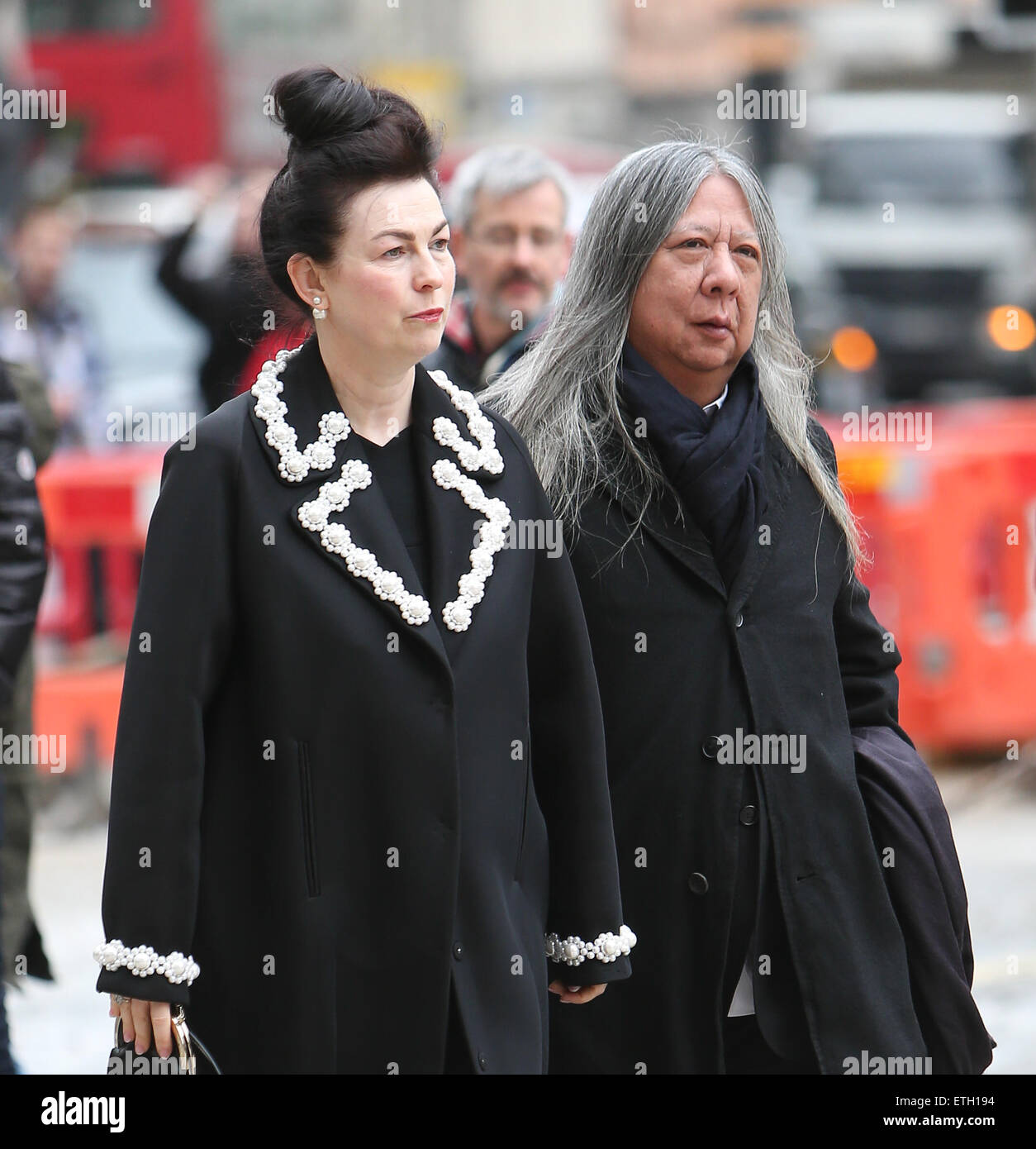 Arrivals for the memorial service for Professor Louise Wilson OBE ...