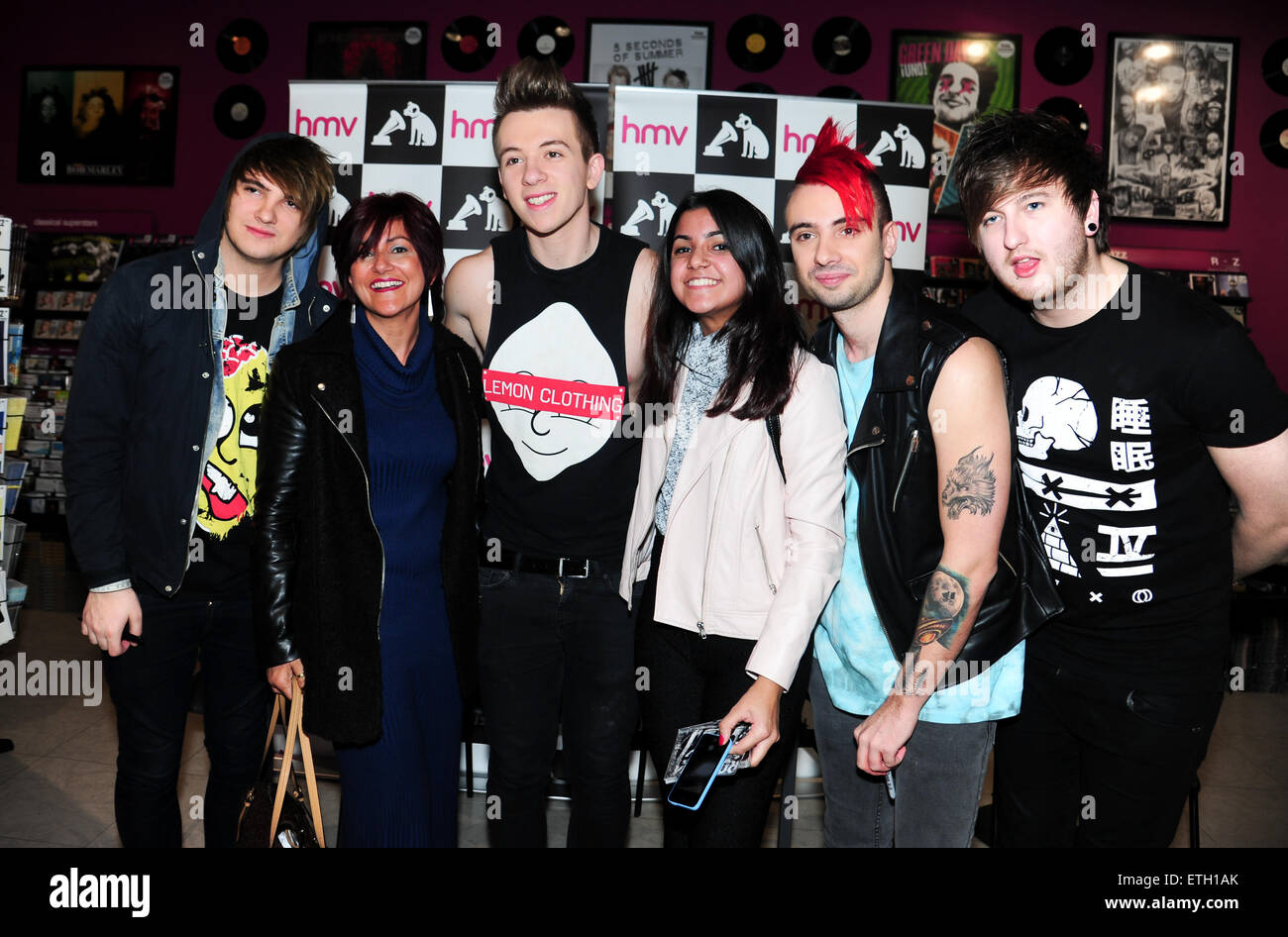 Room 94 meets fans and signs copies of their new album 'Room 94' at HMV ...