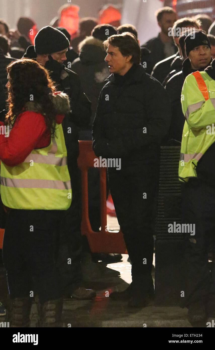 Tom Cruise films scenes for 'Mission: Impossible 5' in London Featuring ...