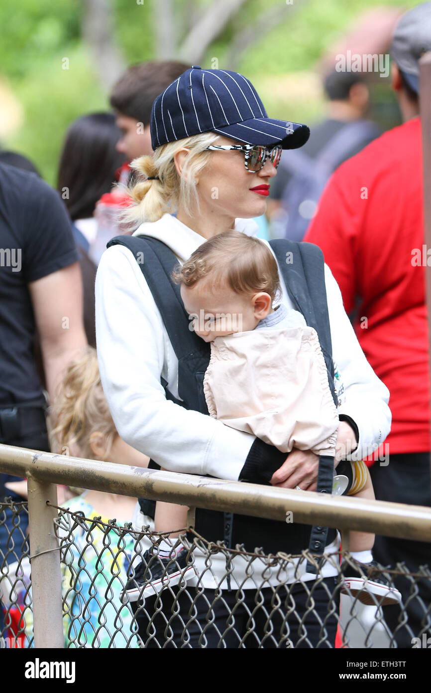 Gwen Stefani and her sons Zuma and Apollo Rossdale enjoy a day at the ...