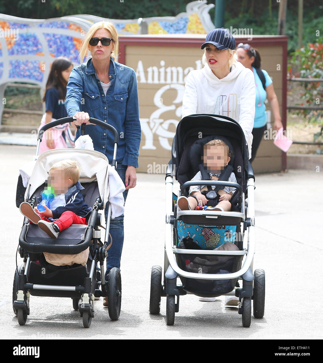 Gwen Stefani and her sons Zuma and Apollo Rossdale enjoy a day at the ...