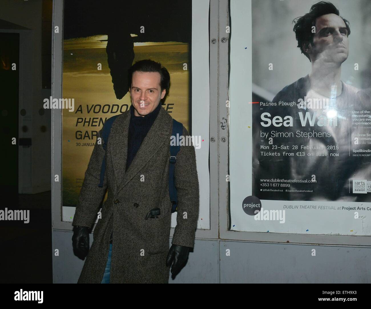Star of the upcoming Bond movie 'Spectre' Andrew Scott seen arriving ...