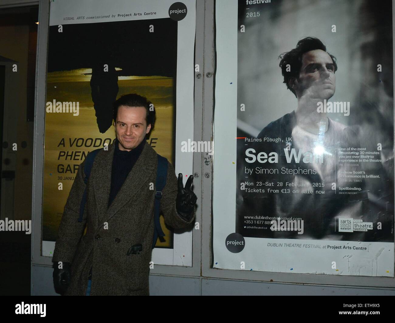 Star of the upcoming Bond movie 'Spectre' Andrew Scott seen arriving ...
