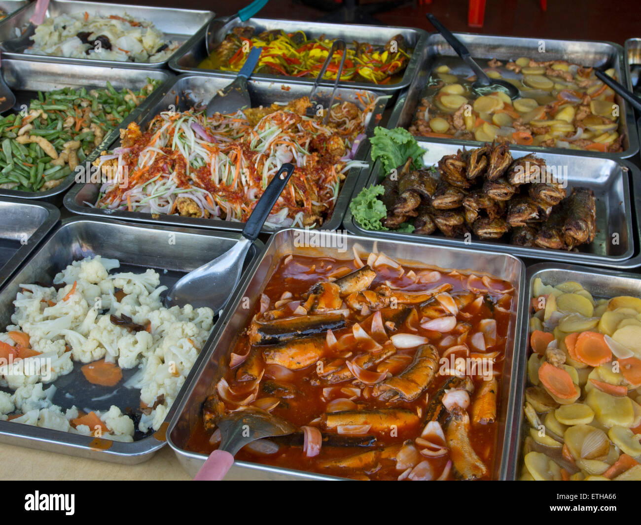Traditional food in Penang, Malaysia Stock Photo - Alamy