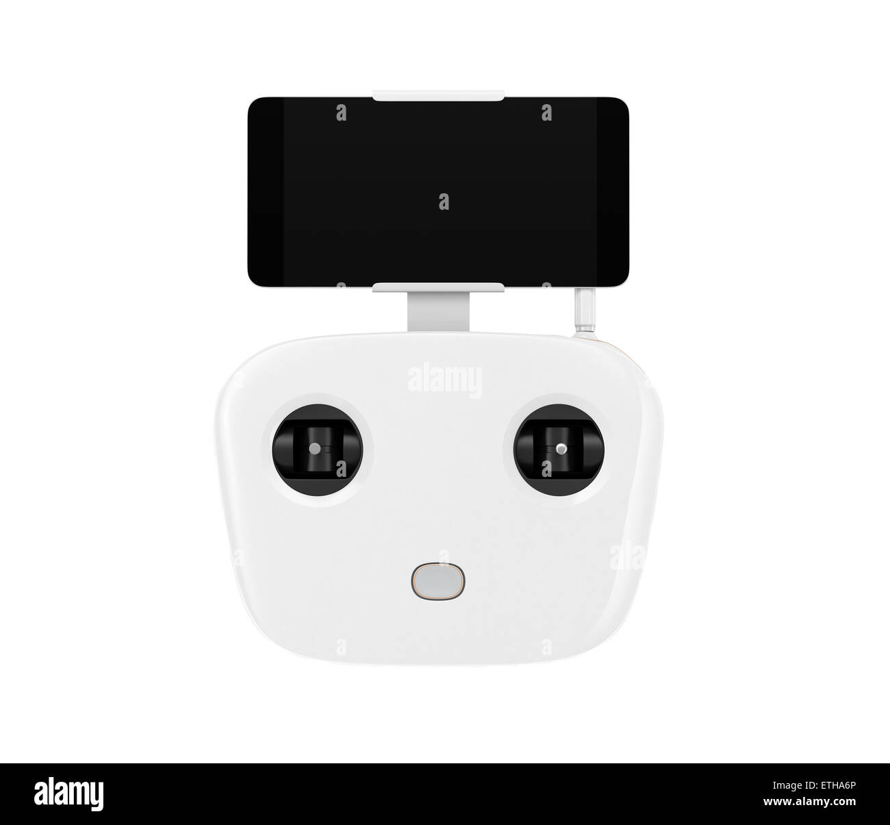 RC remote controller docking with smartphone. Clipping path available ...