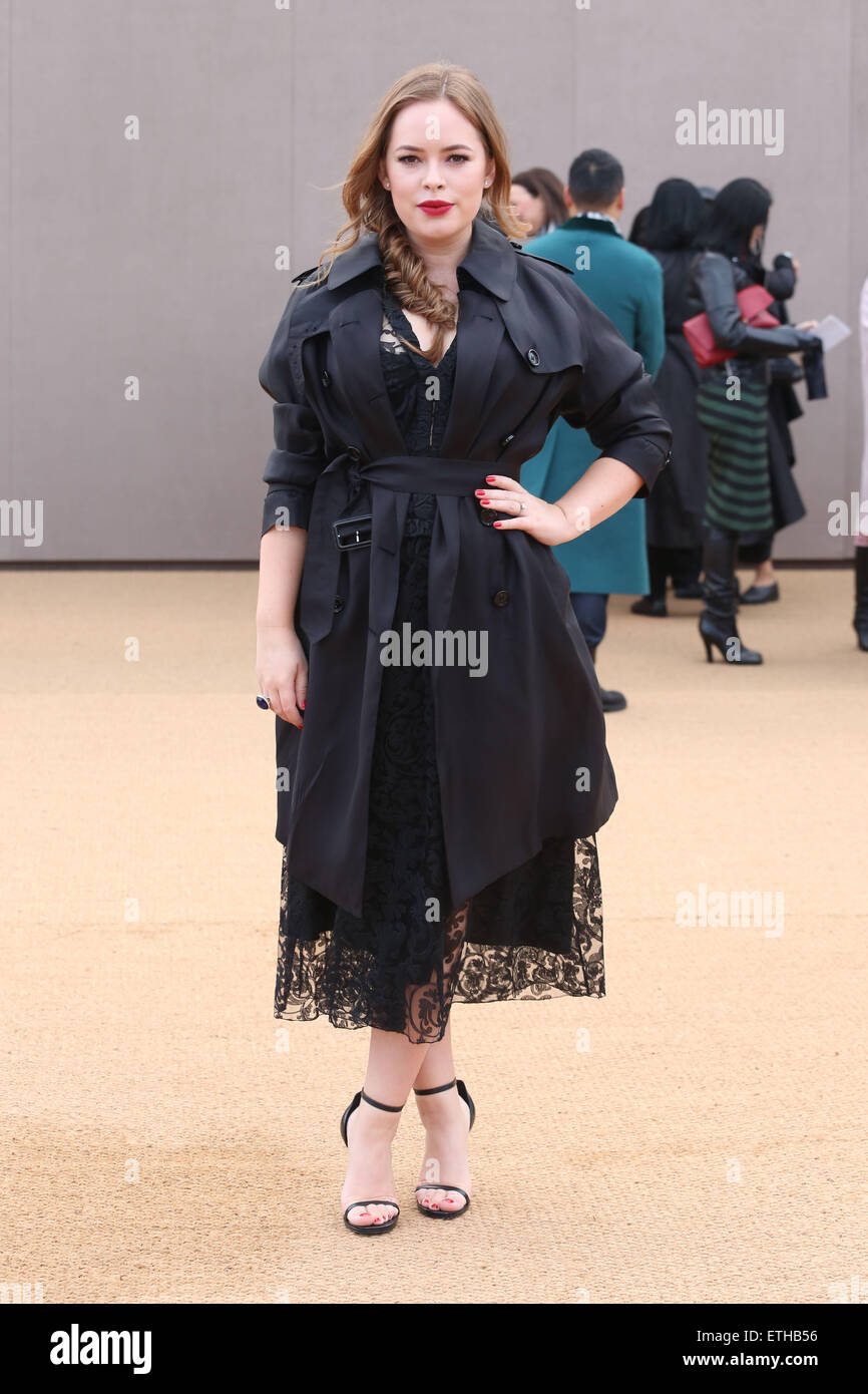 LFW Autumn/Winter 2015 - Burberry Prorsum - Arrivals Featuring: Tanya ...