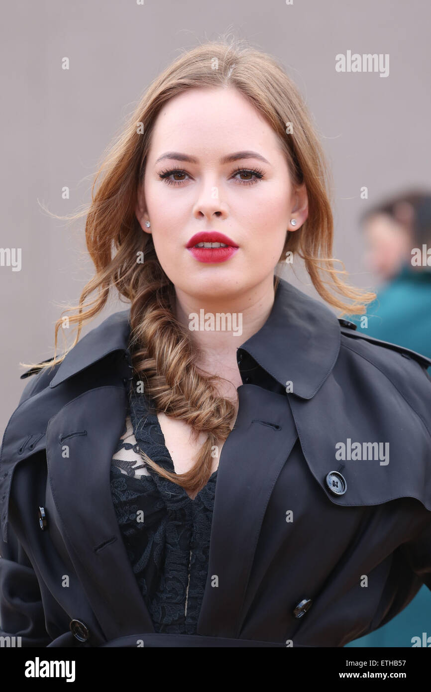 LFW Autumn/Winter 2015 - Burberry Prorsum - Arrivals Featuring: Tanya ...