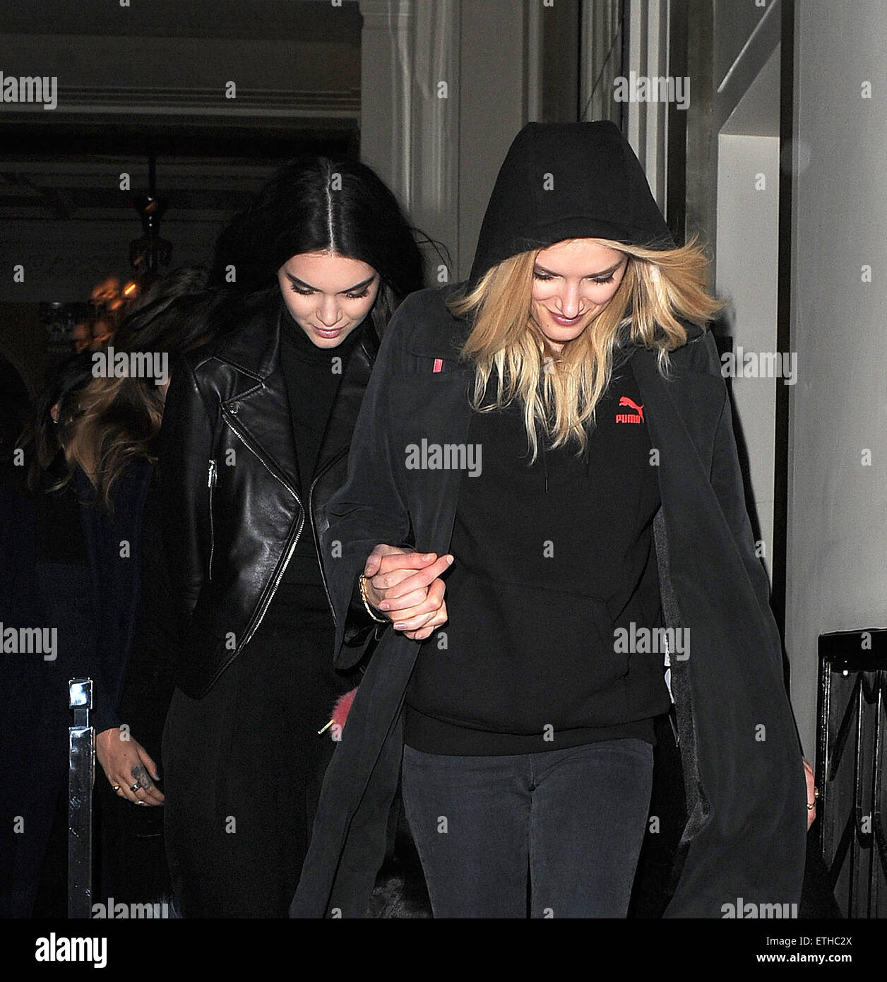 Cara Delevingne, Kendall Jenner and Lily Donaldson seen on a night out ...
