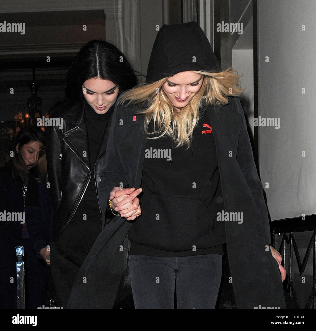 Cara Delevingne, Kendall Jenner and Lily Donaldson seen on a night out ...