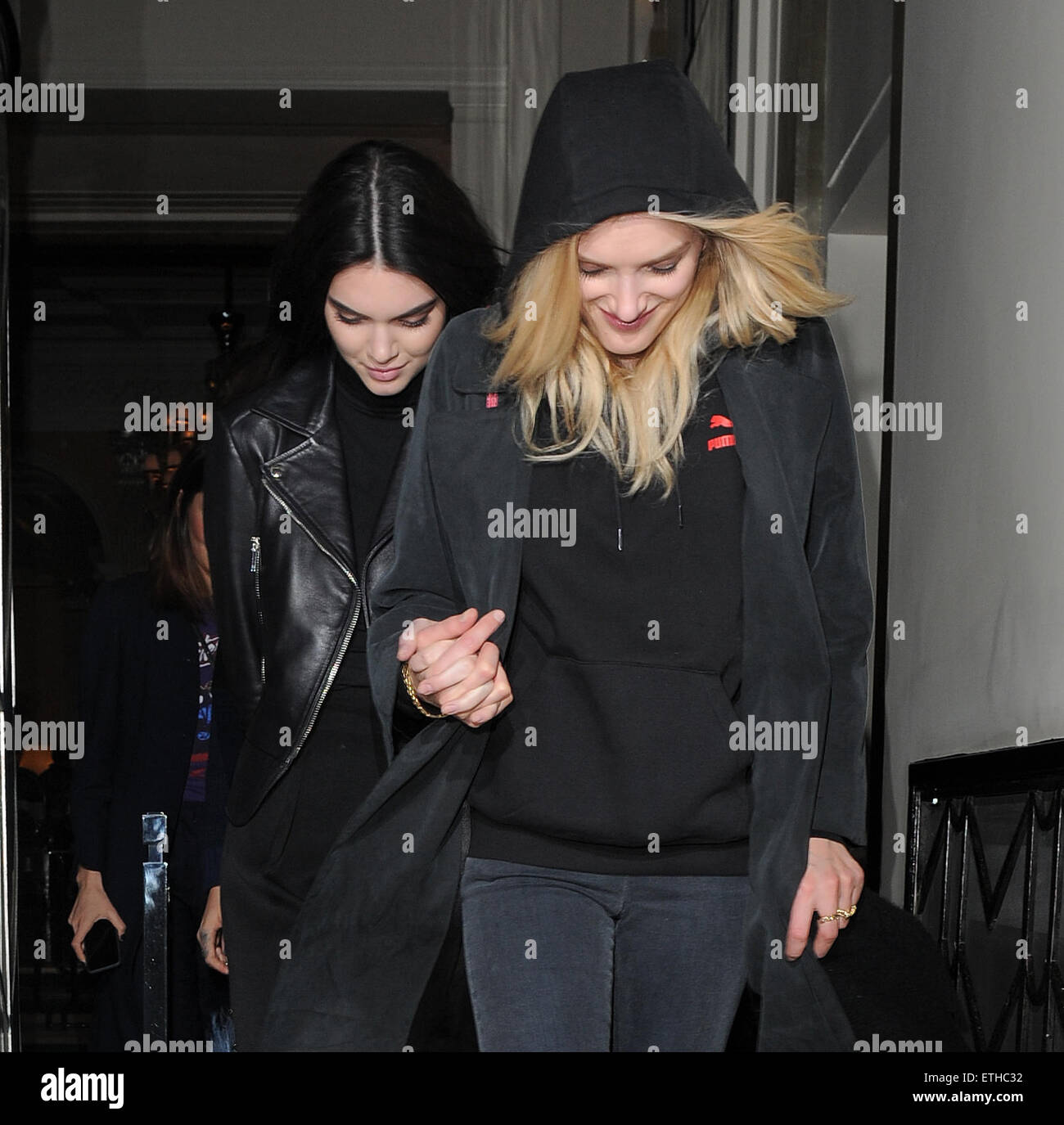 Cara Delevingne, Kendall Jenner and Lily Donaldson seen on a night out ...