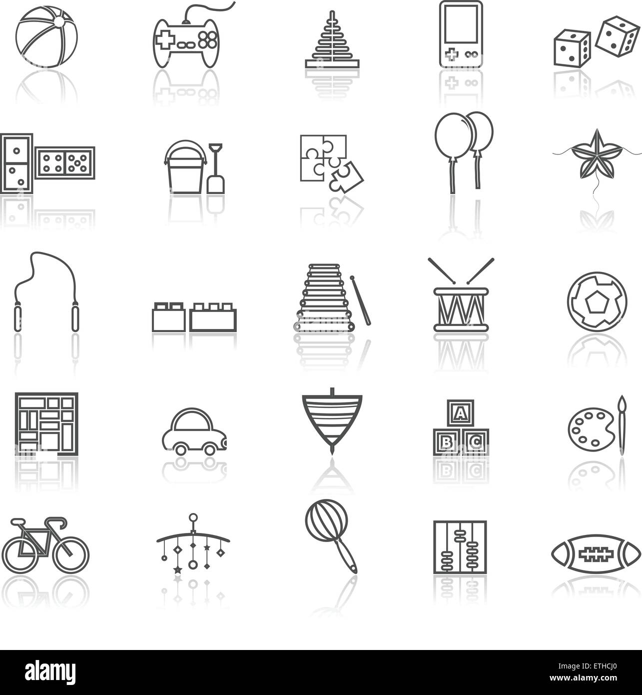 Toy line Stock Vector Images - Alamy