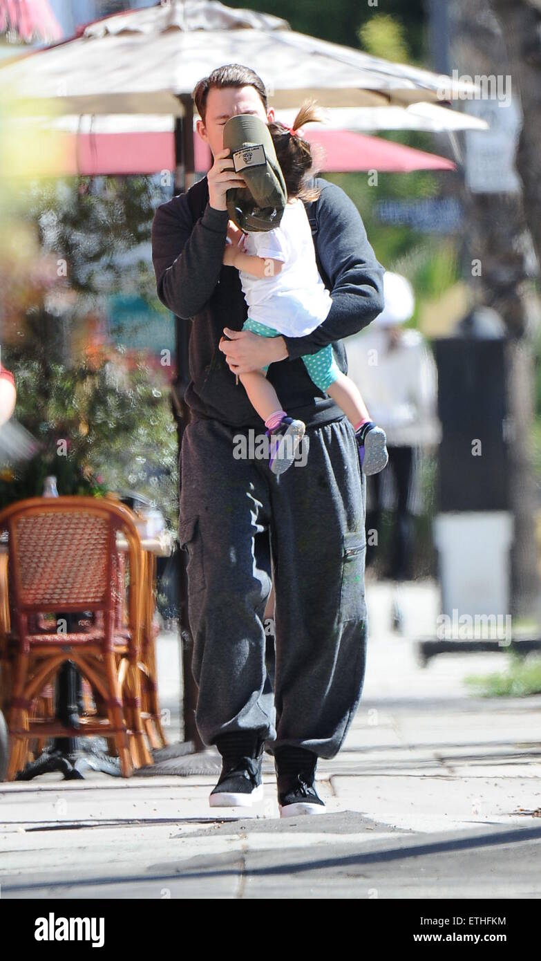 Channing Tatum out and about with his daughter Everly in West Hollywood ...