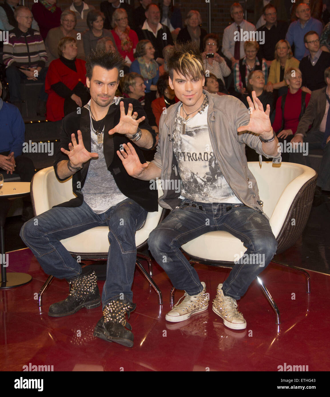 German ZDF TV talkshow Markus Lanz at Fernsehmacher-Studio Featuring ...