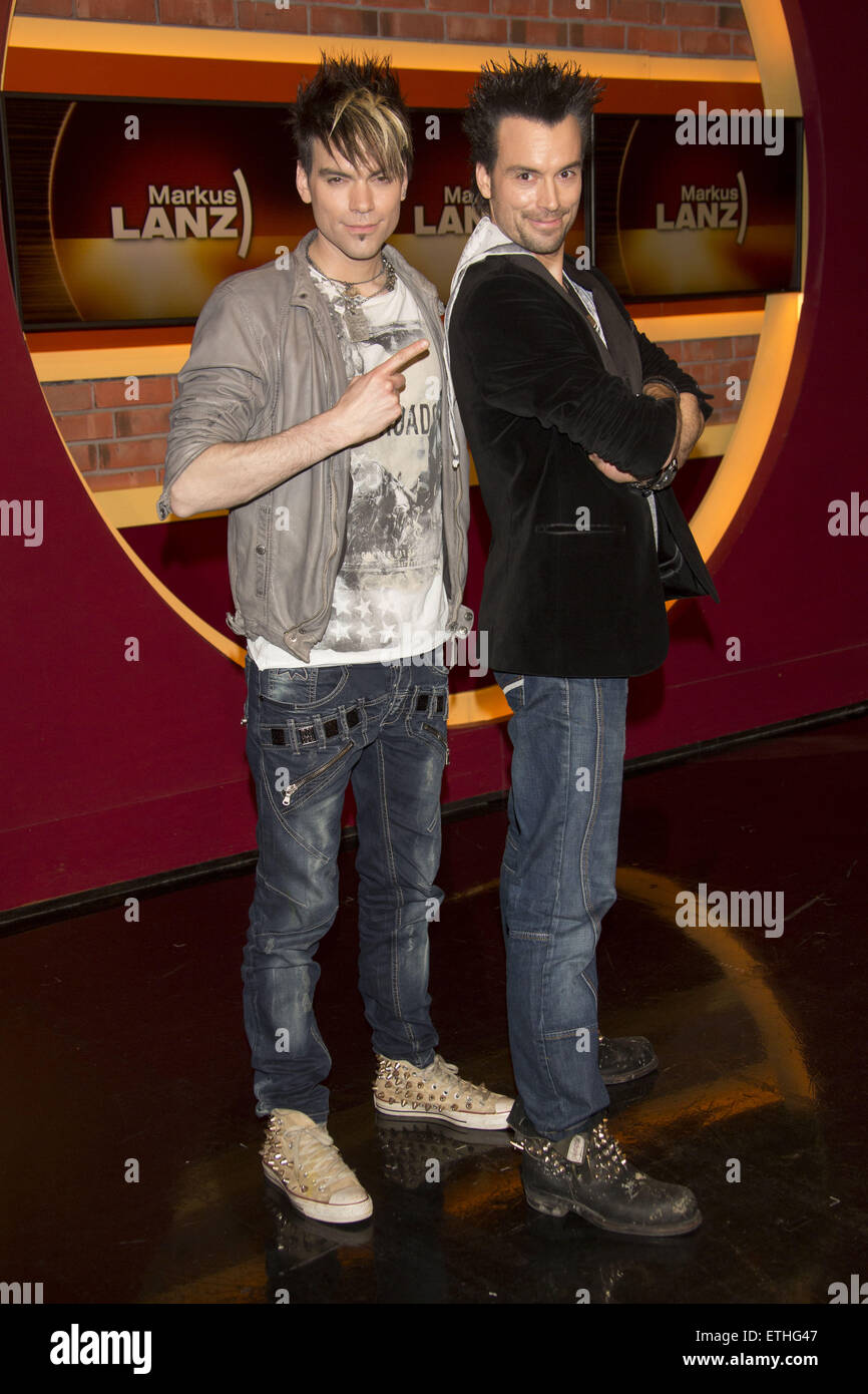 German ZDF TV talkshow Markus Lanz at Fernsehmacher-Studio Featuring ...