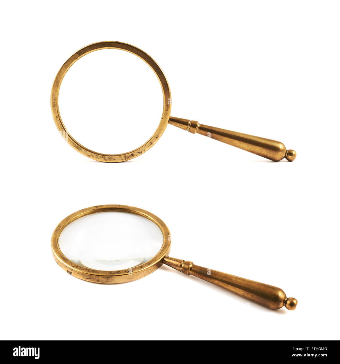 Antique magnifying glass studio hi-res stock photography and images - Alamy