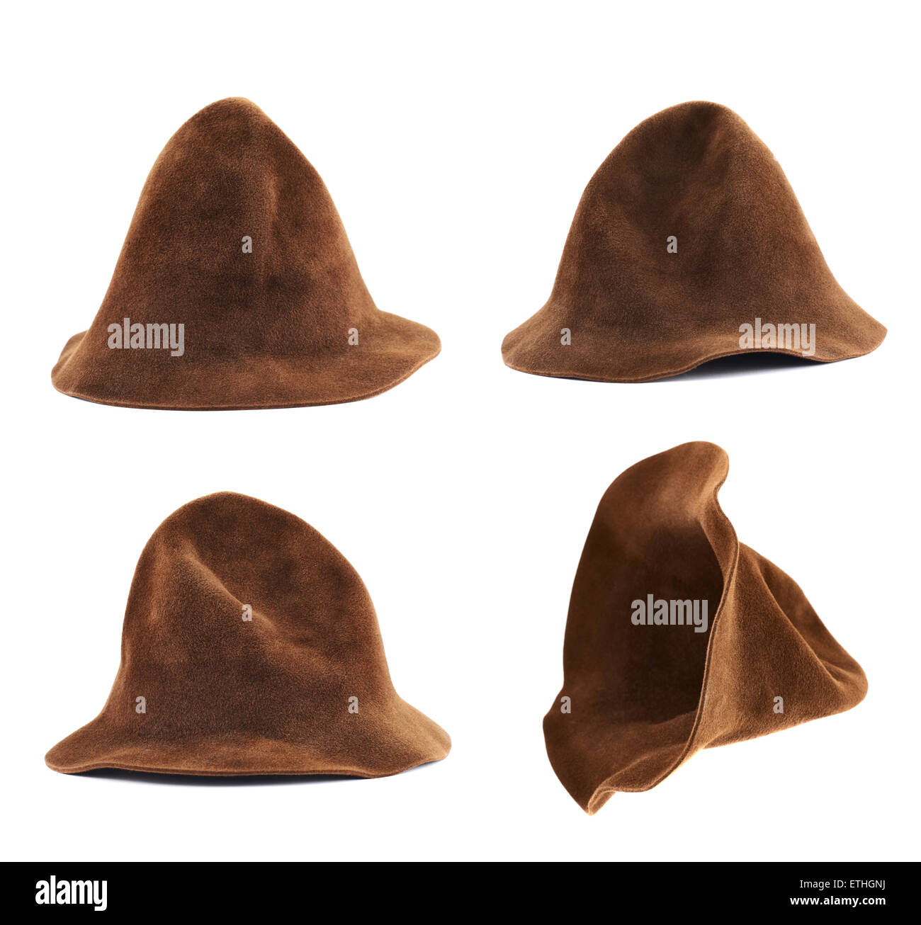 Brown hat isolated Stock Photo - Alamy