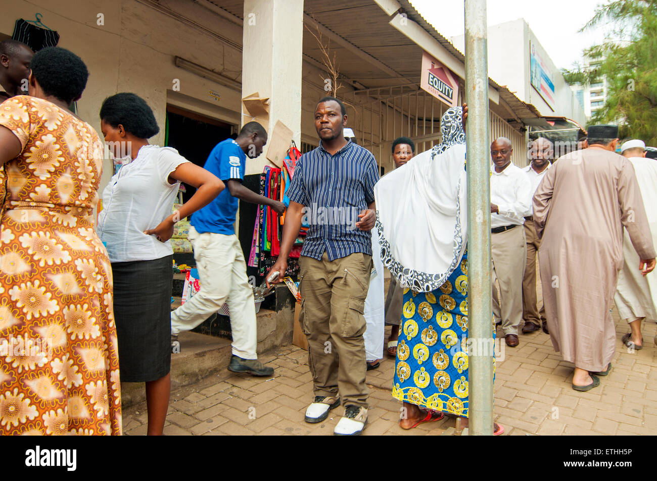 Street scene, "Central Ville", CBD, Kigali, Rwanda Stock Photo - Alamy