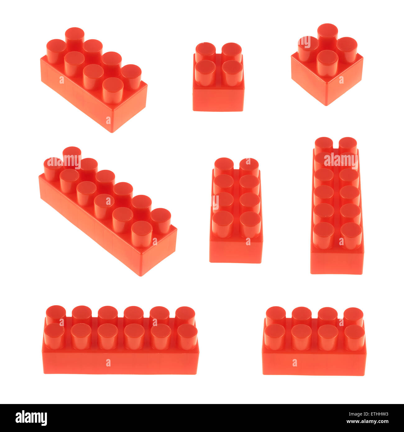 Set of toy construction blocks isolated Stock Photo - Alamy