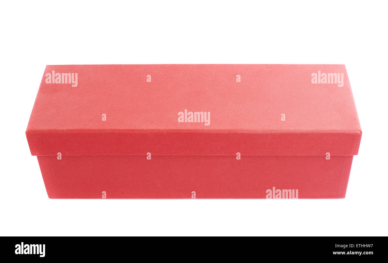 Tall gift box isolated Stock Photo - Alamy