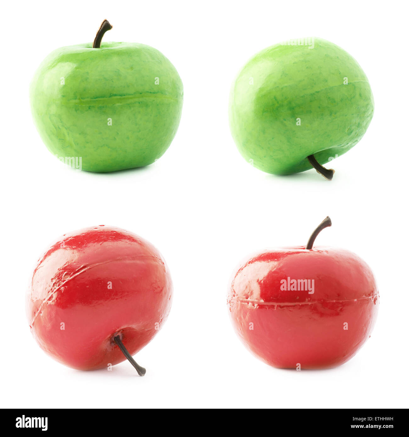 Apple fruit artificial plastic decoration Stock Photo - Alamy
