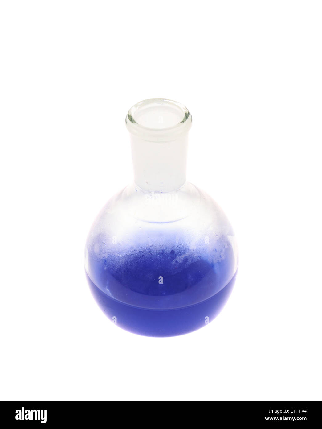 Erlenmeyer flask filled with liquid Stock Photo - Alamy