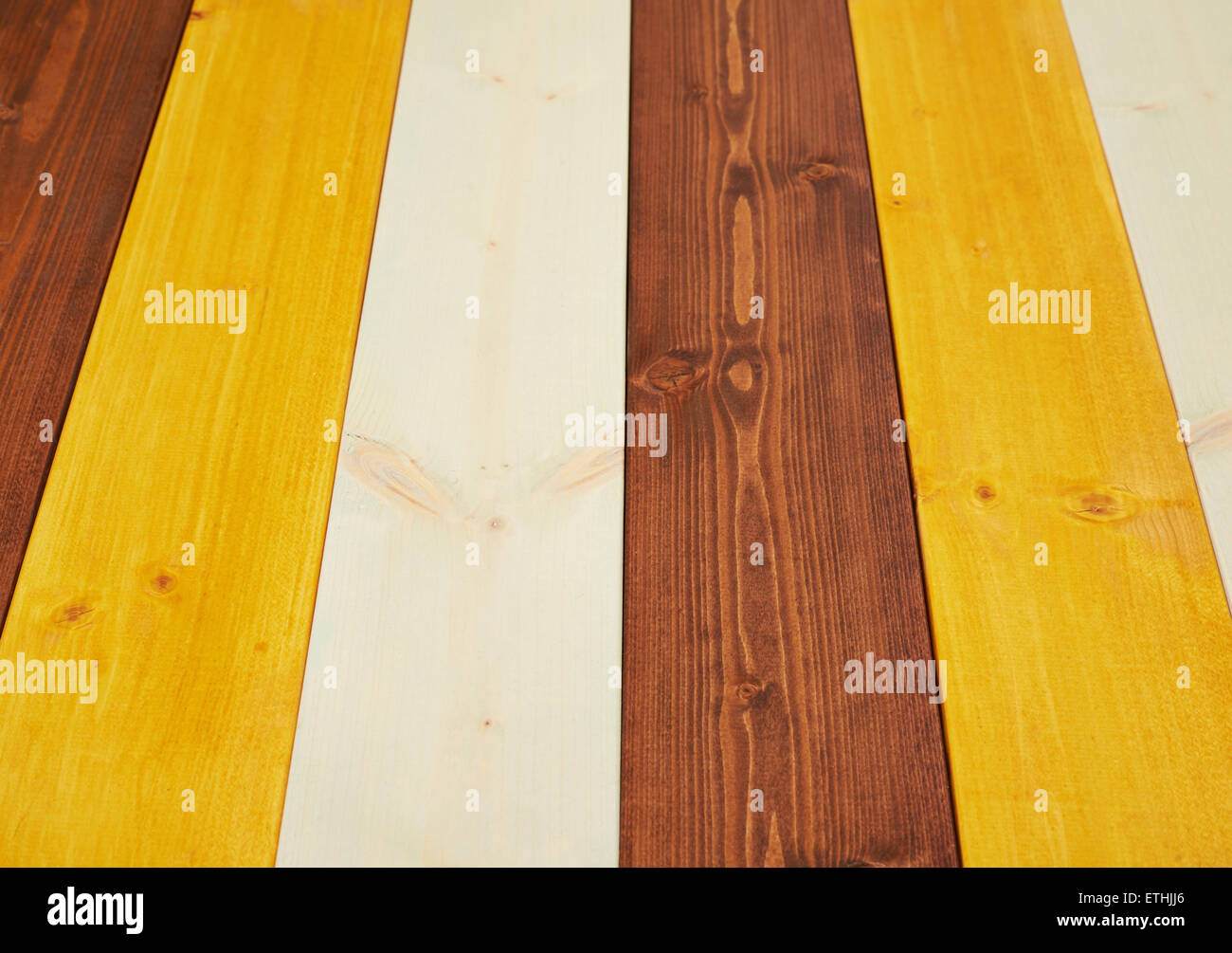 Paint coated wooden boards Stock Photo - Alamy