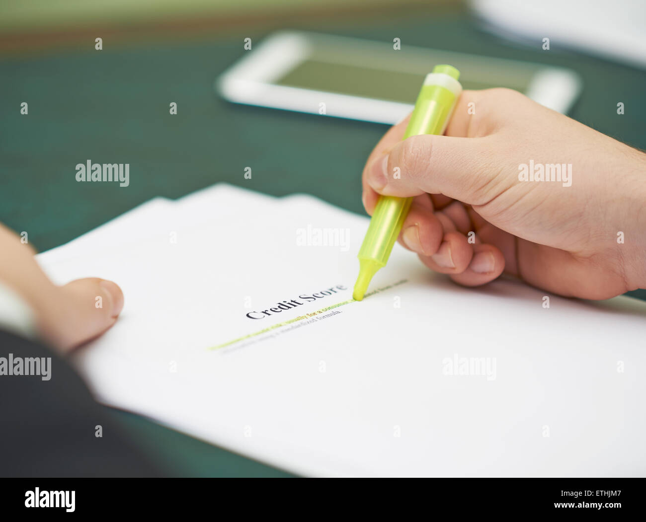 marking-words-in-a-credit-score-definition-stock-photo-alamy