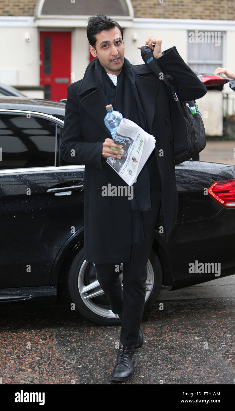 Arsher Ali outside the ITV Studios Featuring: Arsher Ali Where: London ...