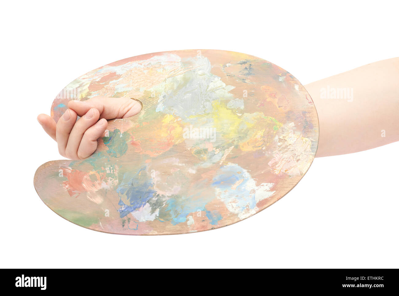 Holding paint pallet hi-res stock photography and images - Alamy