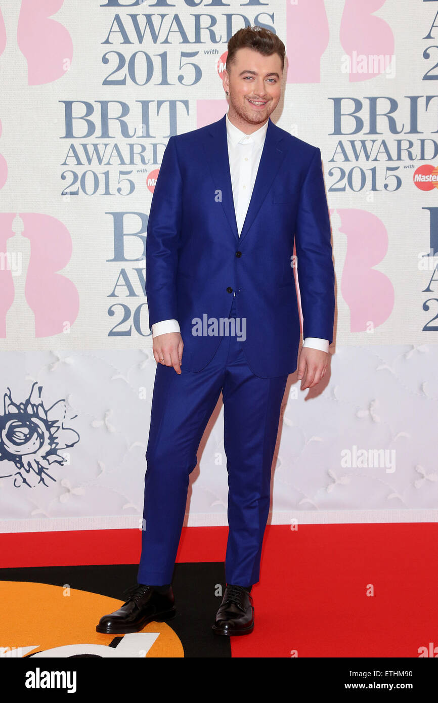 The Brit Awards 2015 (Brits) held at the O2 - Arrivals Featuring: Sam ...