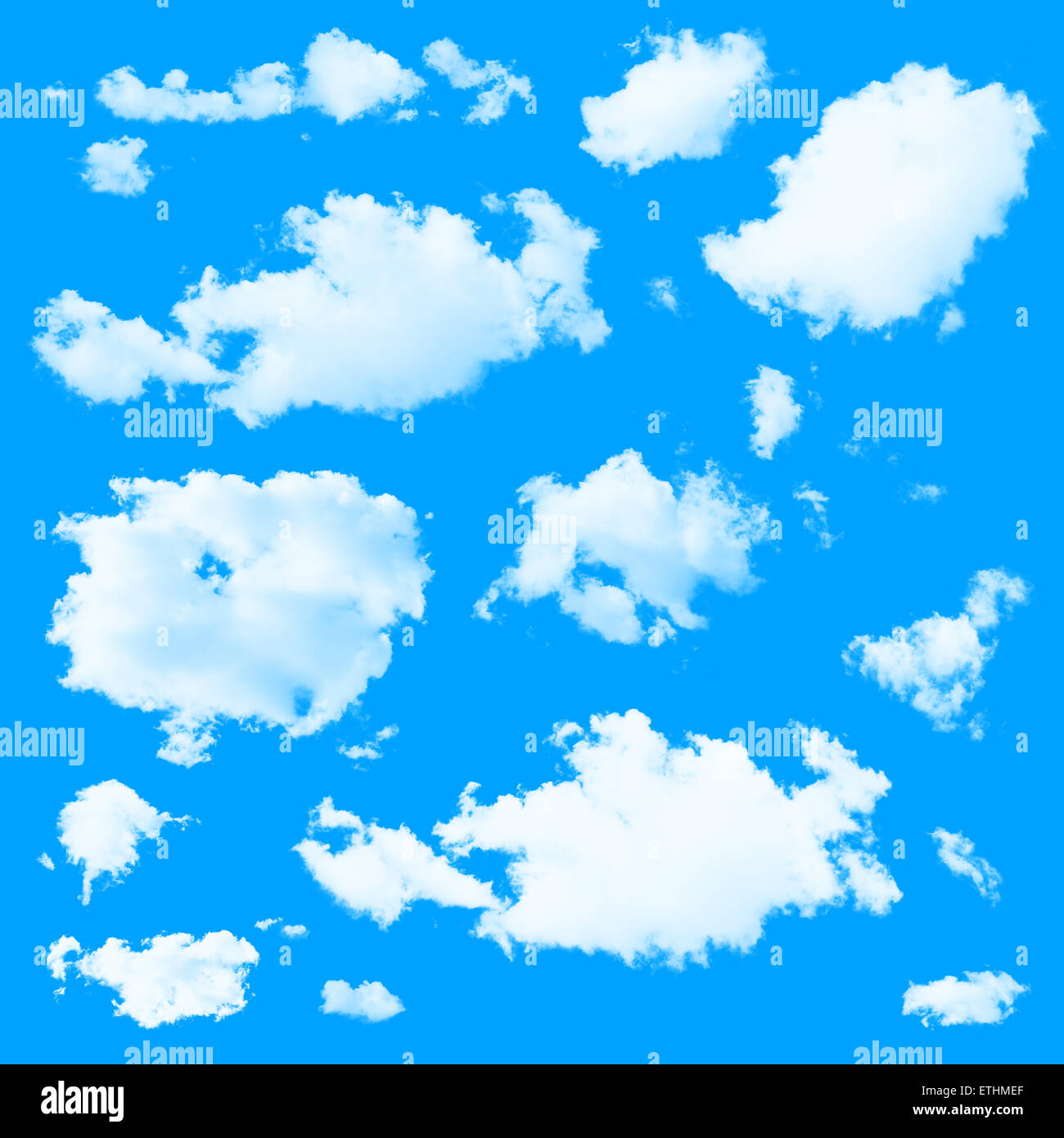 Set of multiple clouds isolated Stock Photo - Alamy