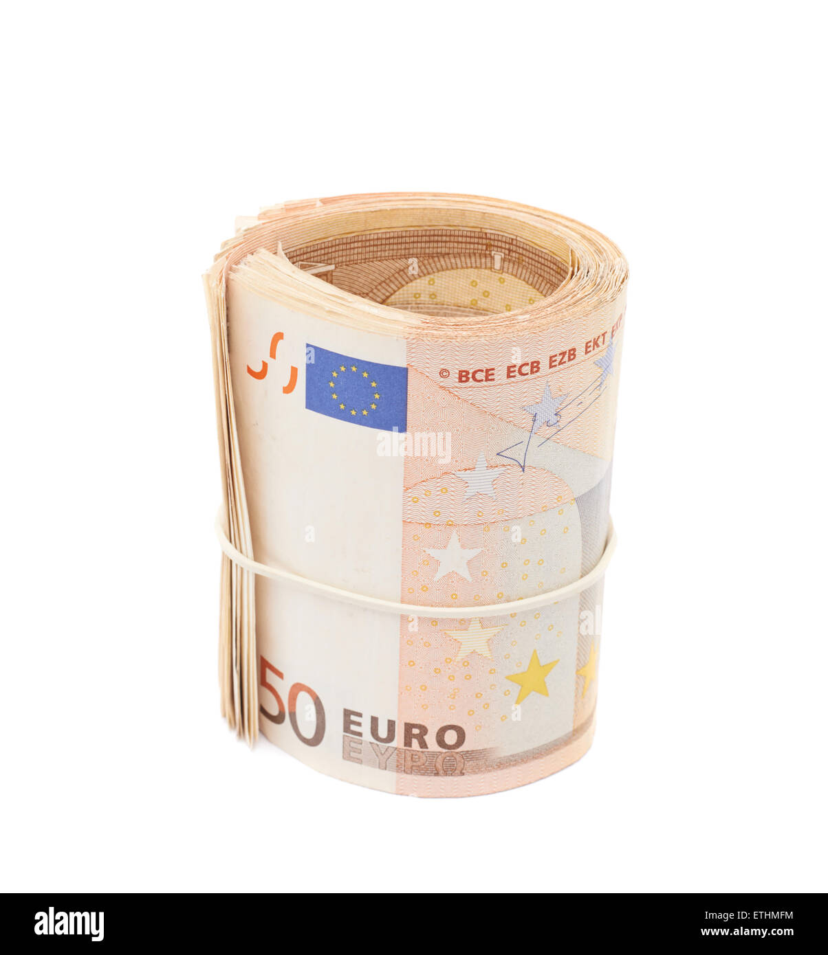 Stack of fifty euro bank notes Stock Photo - Alamy