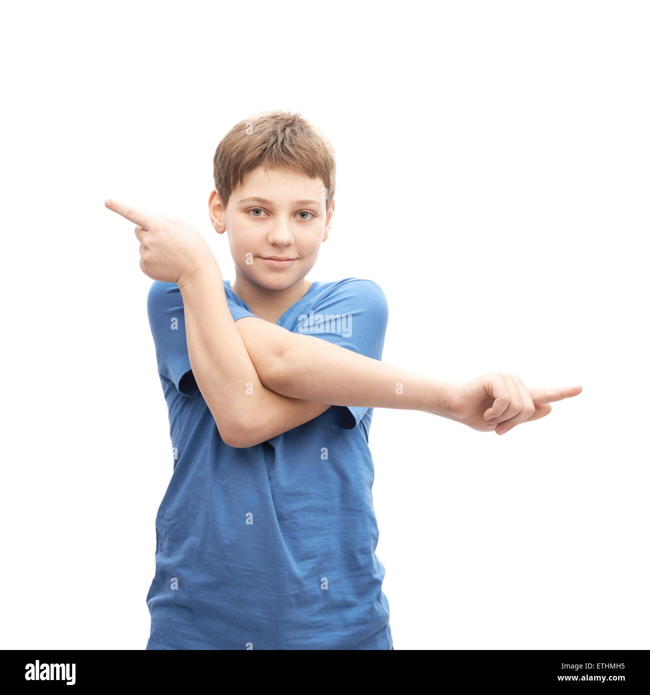 Young boy isolated Stock Photo - Alamy