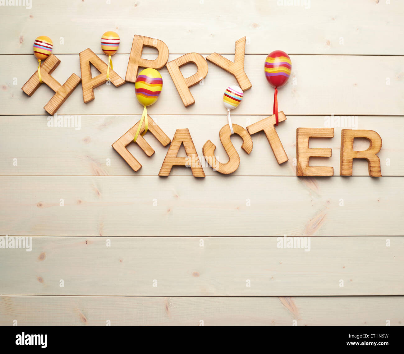Easter wooden letter composition Stock Photo - Alamy