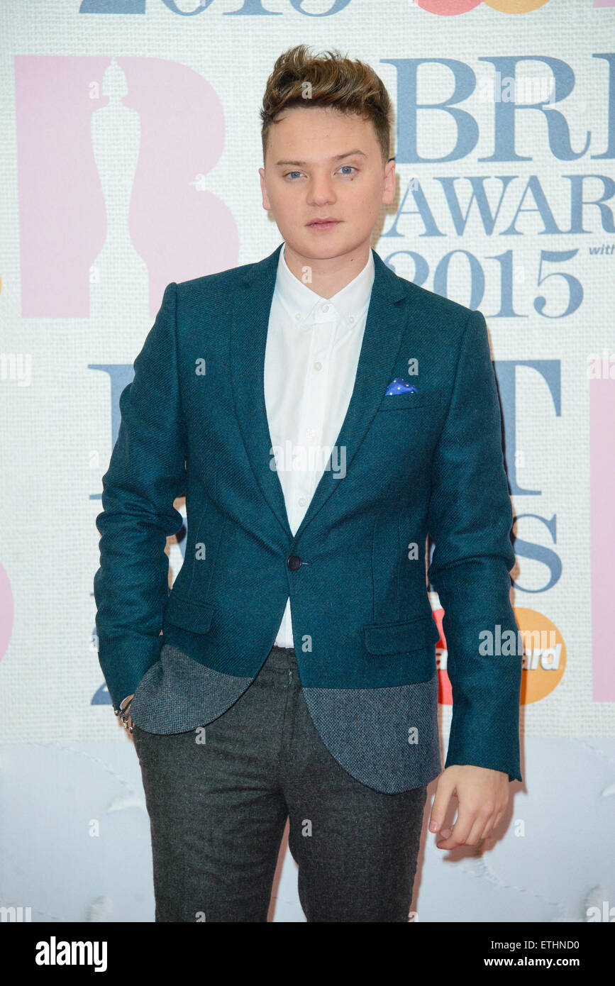 The Brit Awards 2015 (Brits) held at the O2 - Arrivals Featuring: Conor ...