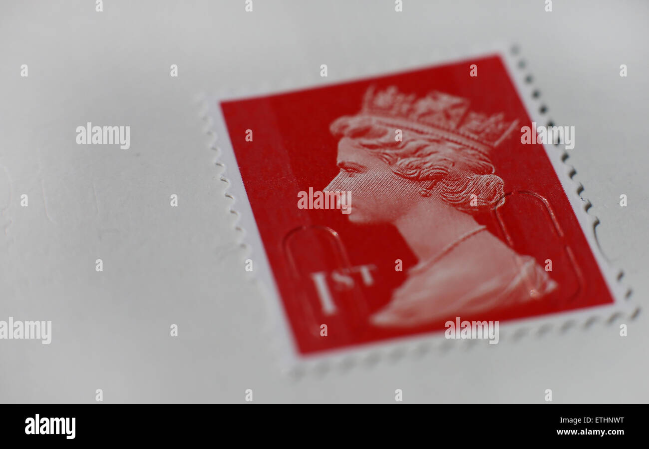First Class Stamp Stock Photo - Alamy