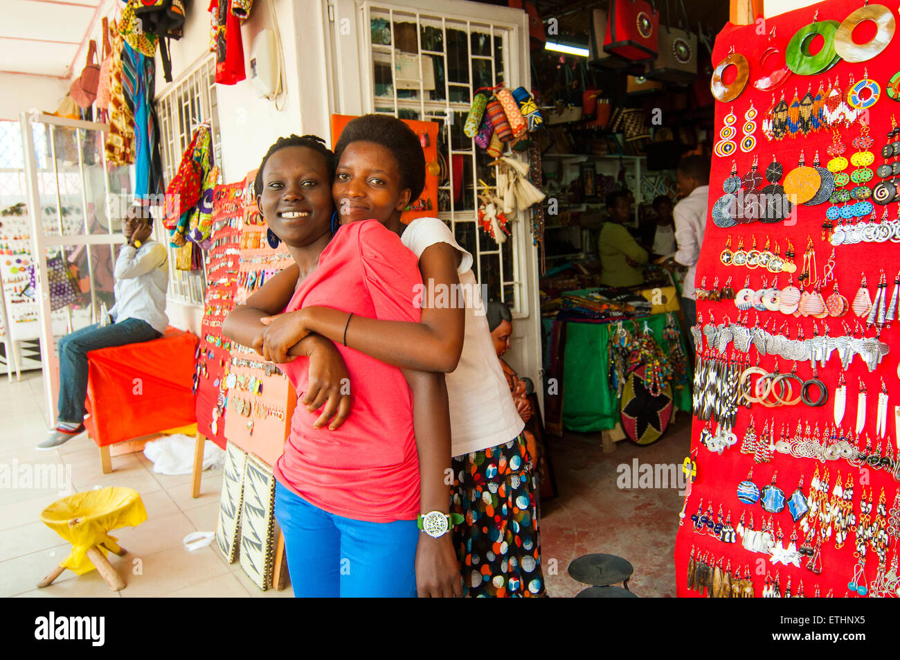 handicraft store with shop assistants, "Central Ville", CBD, Kigali ...